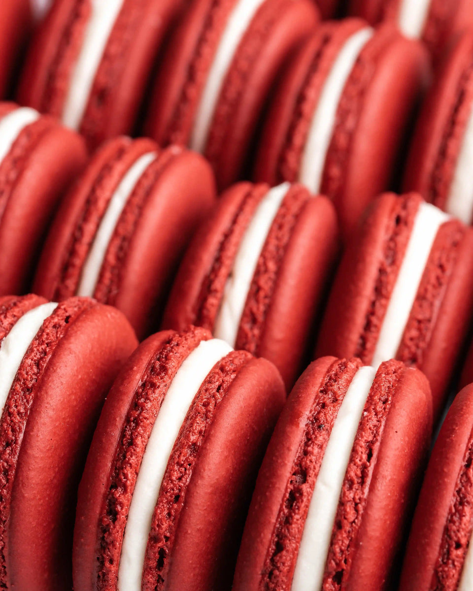 AG RED VELVET MACARONS 24EA – Mia Food Service