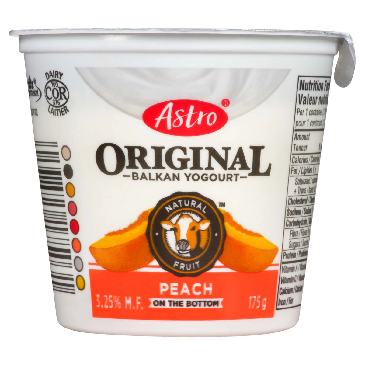 ASTRO ORIGINAL PEACH YOGURT 175GR – Mia Food Service
