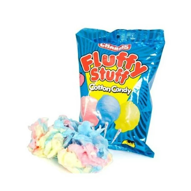 CHARMS FLUFFY STUFF COTTON CANDY 12X60GR – Mia Food Service