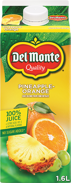 DEL MONTE PINEAPPLE ORANGE JUICE 1.6L – Mia Food Service