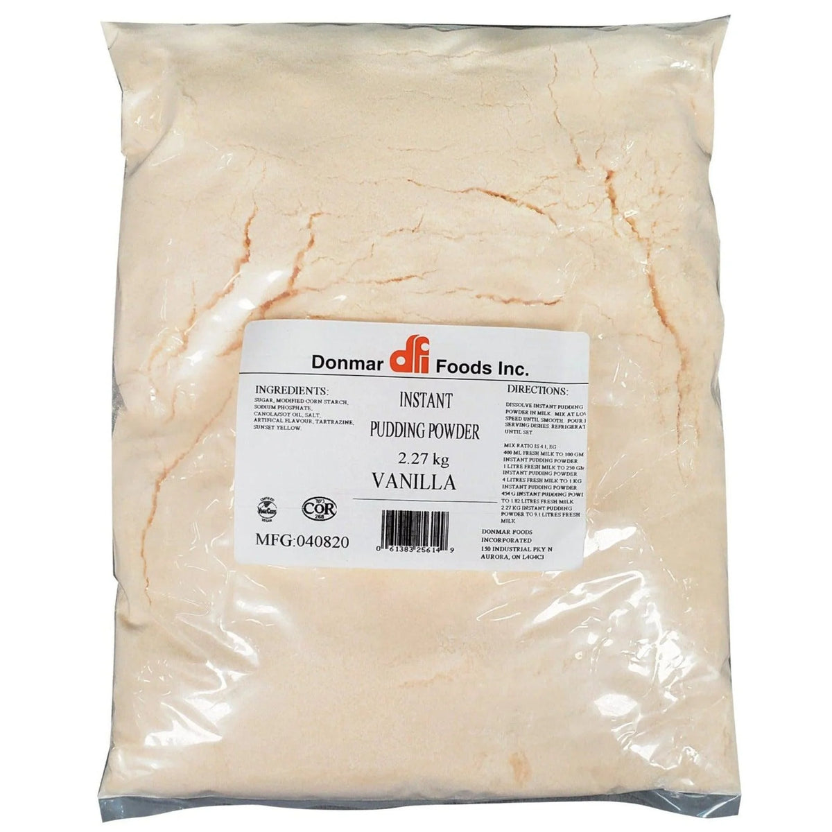 DONMAR INSTANT VANILLA PUDDING 2.27KG – Mia Food Service