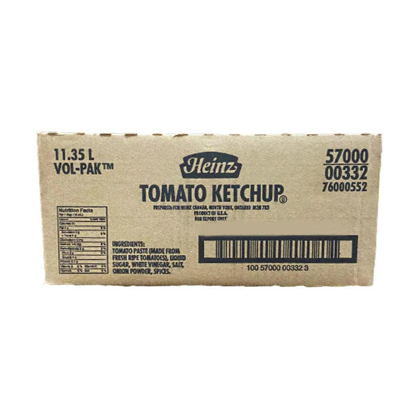 HEINZ KETCHUP VOLPACK 11.35L – Mia Food Service