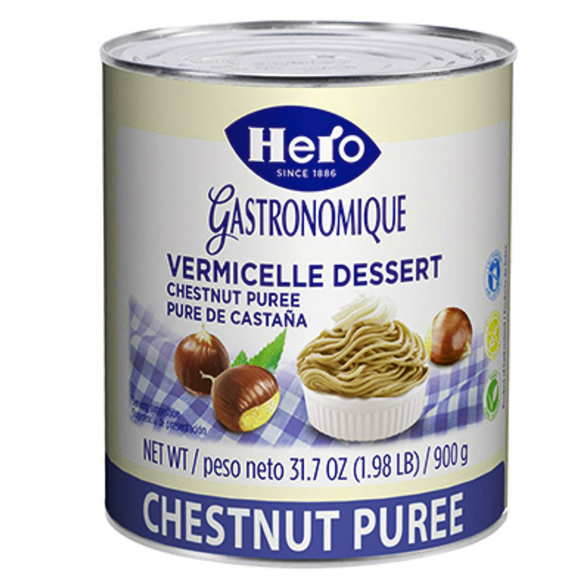 HERO CHESTNUT PUREE 900GR – Mia Food Service