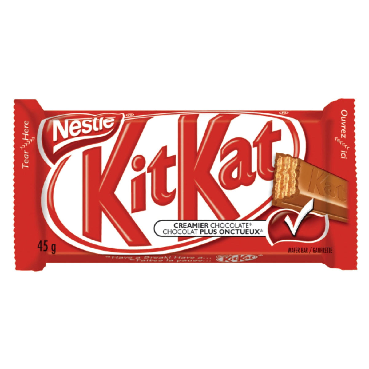KITKAT REGULAR CHOCOLATE BARS 48X45GR – Mia Food Service