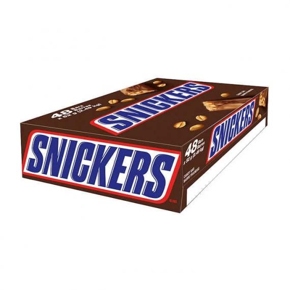 SNICKERS REGULAR CHOCOLATE BARS 48X52GR – Mia Food Service