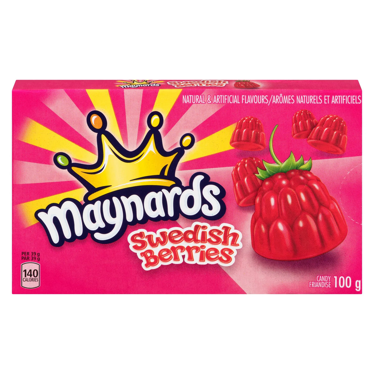 MAYNARDS SWEDISH BERRIES THEATRE BOX 100GR – Mia Food Service