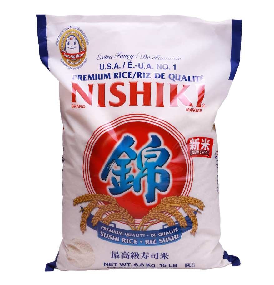 NISHIKI PREMIUM MUSENMAI SUSHI RICE 15LB – Mia Food Service