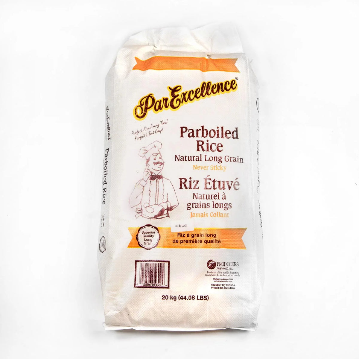 PAR EXCELLENCE PARBOILED RICE 20KG – Mia Food Service