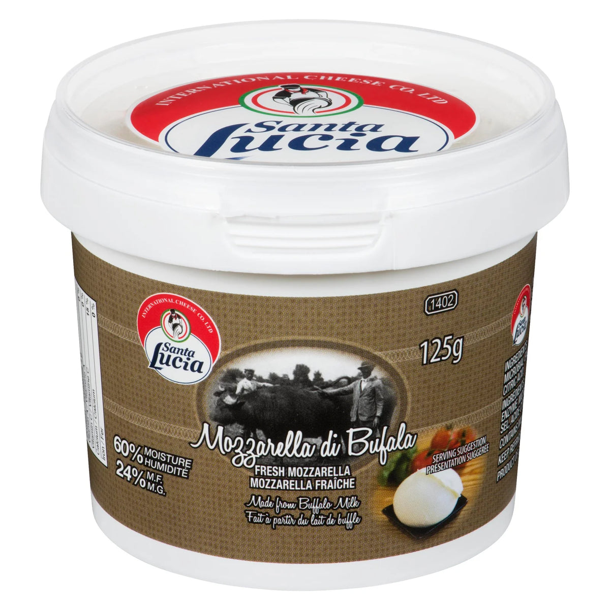 SANTA LUCIA BUFFALO MOZZARELLA CHEESE 125GR – Mia Food Service