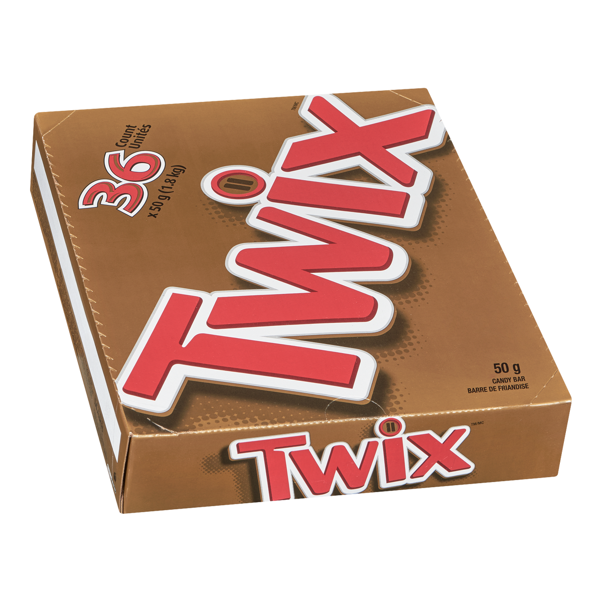 TWIX REGULAR CHOCOLATE BARS 36X50GR – Mia Food Service