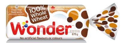WONDER BREAD WHOLE WHEAT LOAF 675GR – Mia Food Service