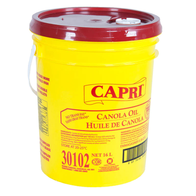 CAPRI PAIL CANOLA OIL 16L – Mia Food Service