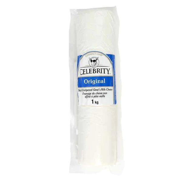 CELEBRITY GOAT CHEESE LOG 1KG – Mia Food Service