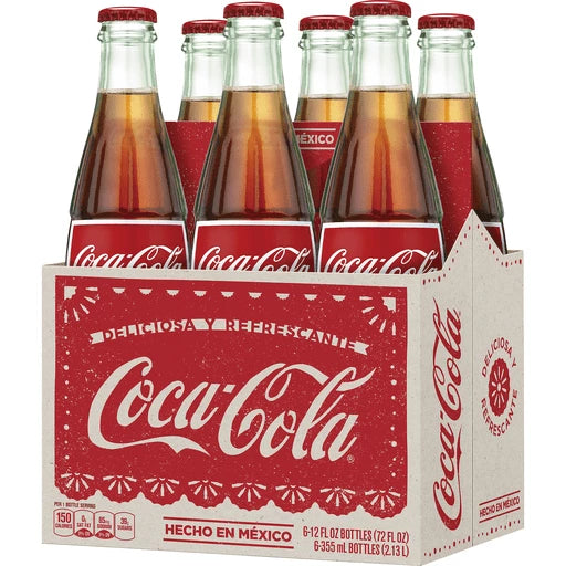 COKE MEXICAN GLASS BOTTLES 6X4X355ML – Mia Food Service
