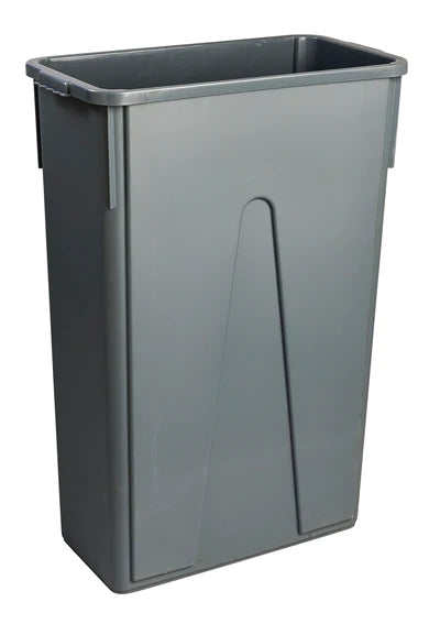 M2 RECTANGULAR SLIM GREY GARBAGE BIN 23GAL – Mia Food Service