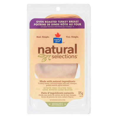 MAPLE LEAF SLICED OVEN ROASTED TURKEY 175GR – Mia Food Service