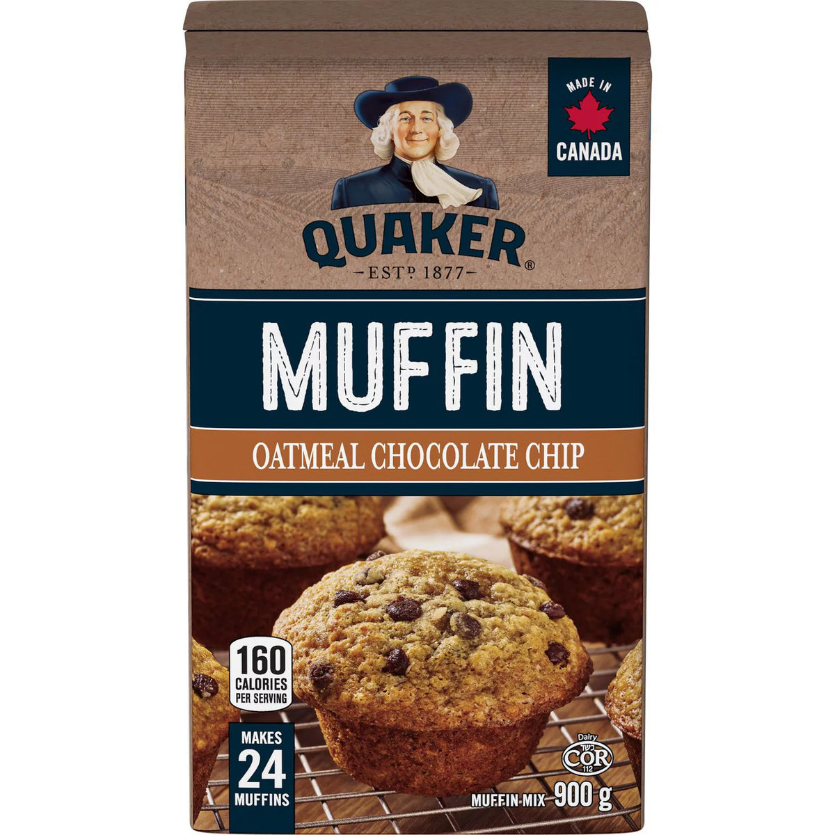 QUAKER OATMEAL CHOCOLATE CHIP MUFFIN MIX 12X900GR – Mia Food Service
