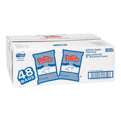RUFFLES REGULAR CHIPS 48X40GR – Mia Food Service