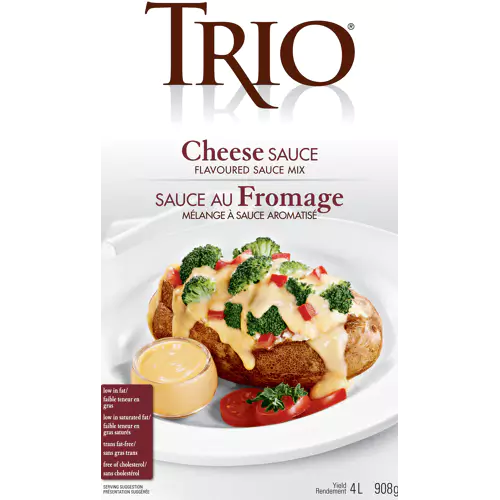 TRIO CHEESE SAUCE MIX 908GR – Mia Food Service