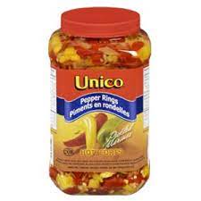 UNICO HOT PEPPER RINGS 3.78L – Mia Food Service