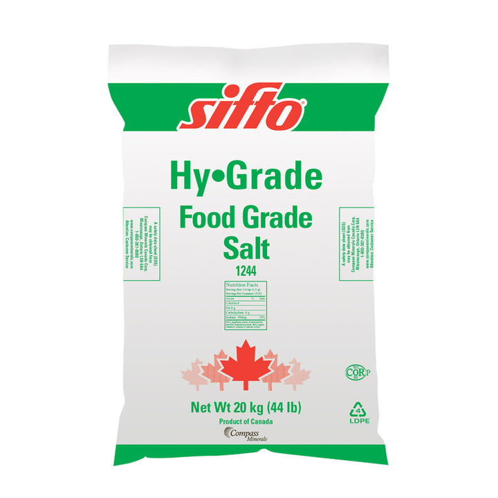 SIFTO HYGRADE SALT 20KG – Mia Food Service